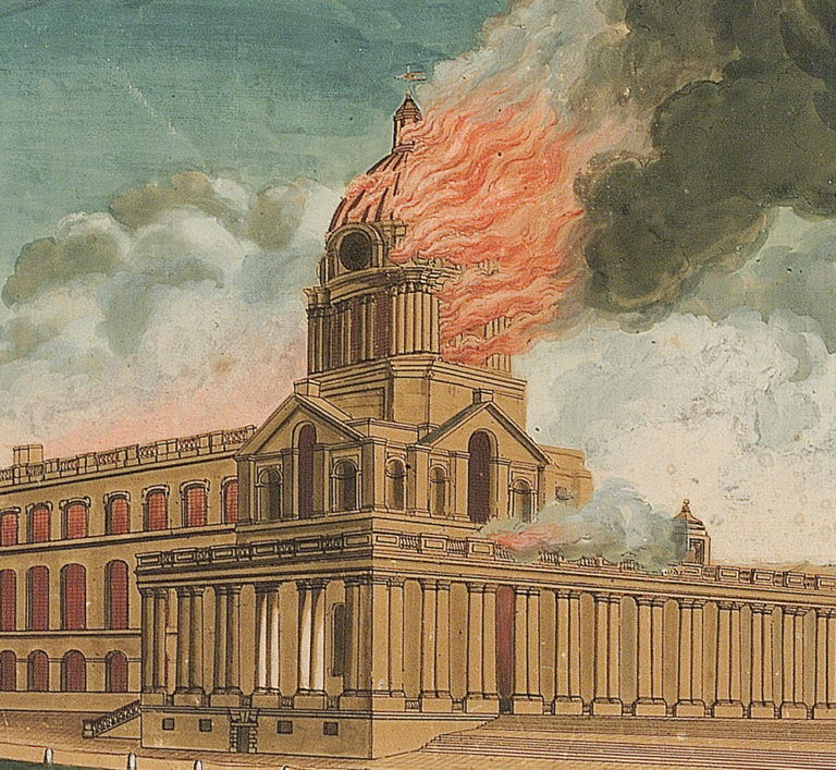 Greenwich Hospital Chapel fire of 1779 - Old Royal Naval College