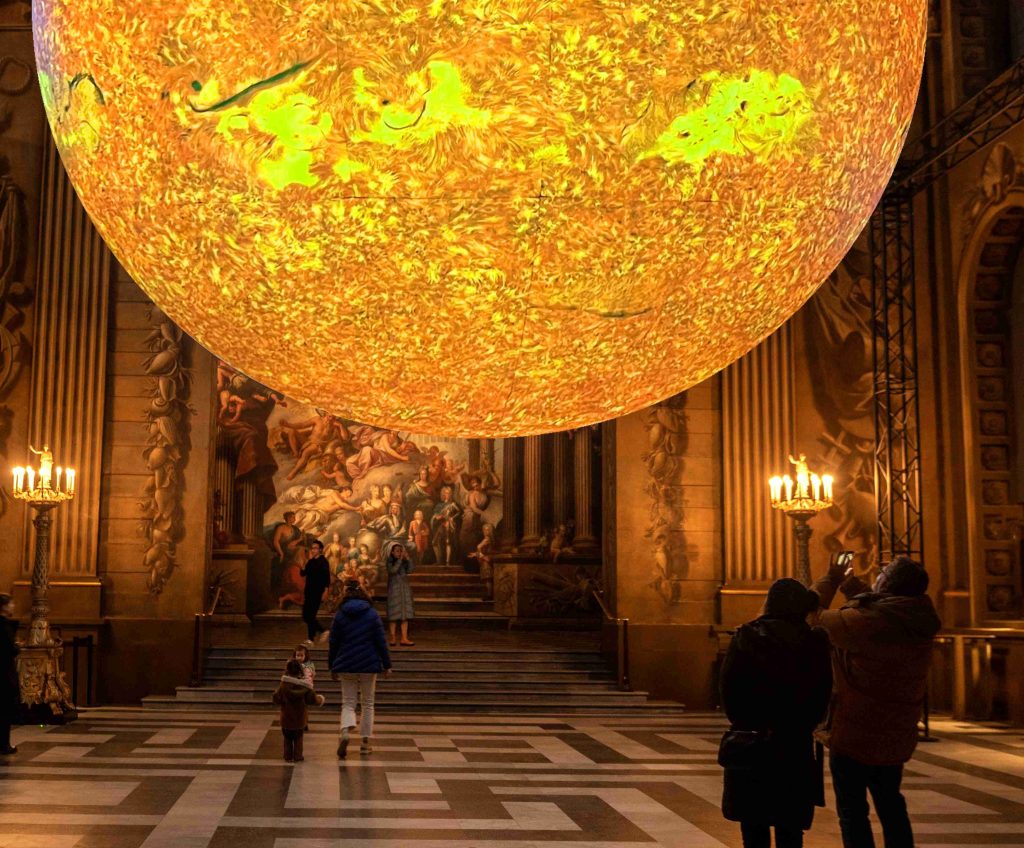 Helios Lights Up London - Old Royal Naval College